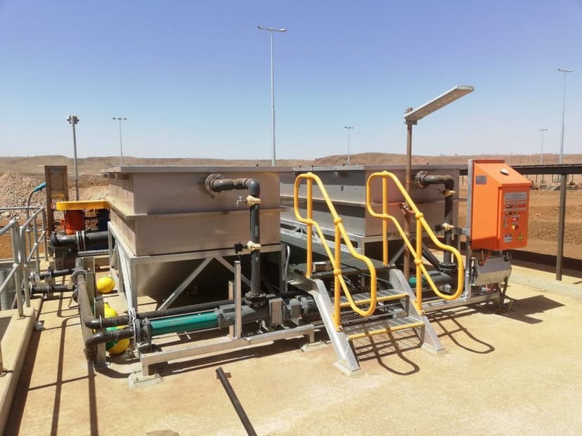 HV Wash Bay Wastewater for Lithium Mine - MAK Water